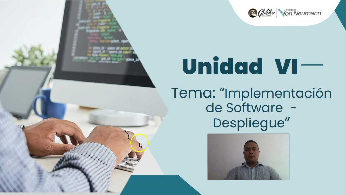 Diseño e implementacion de software - U6 V1 - Tipos de despliegues