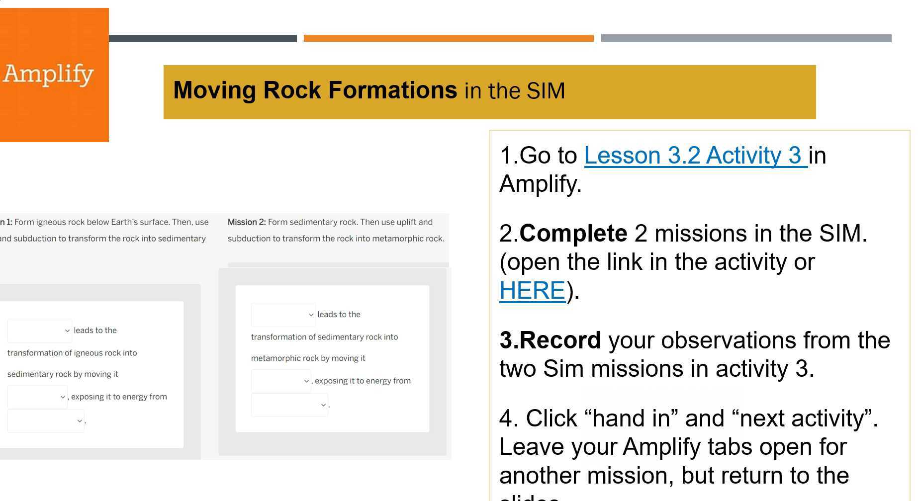 Amplify Lesson 3.2 Activity 3 SIM