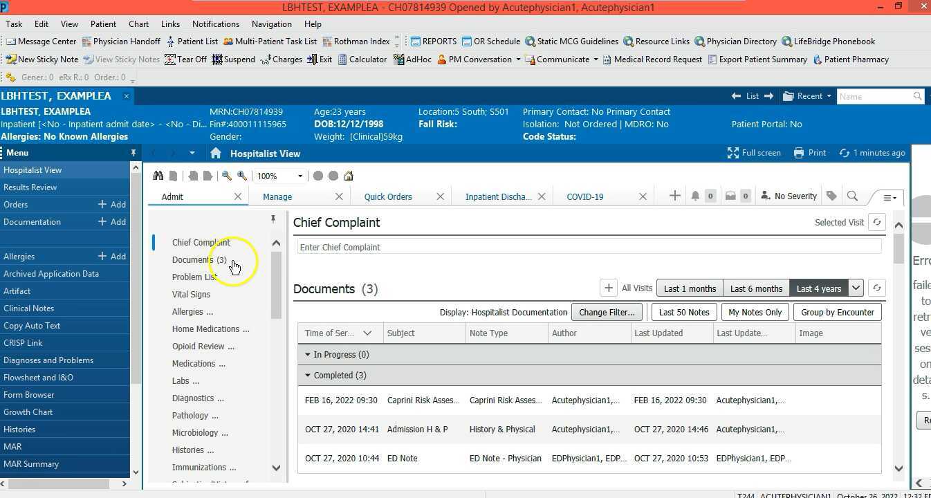 How to Insert an Addendum To a Completed Dynamic Documentation