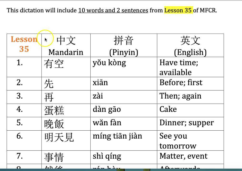 L35 Dictation Review Video