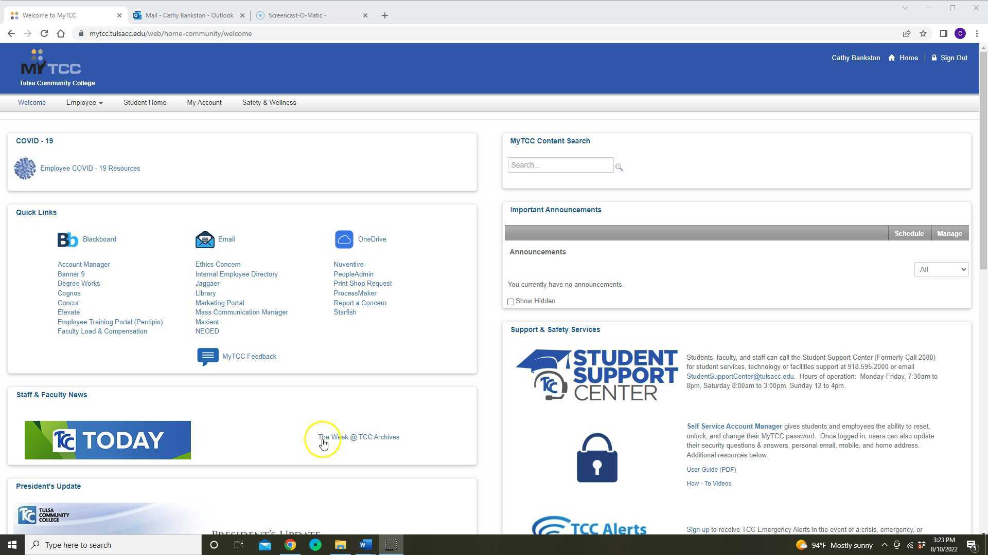 Blackboard Introduction