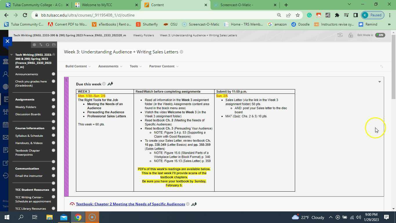 Week 3: Posting to Groups
