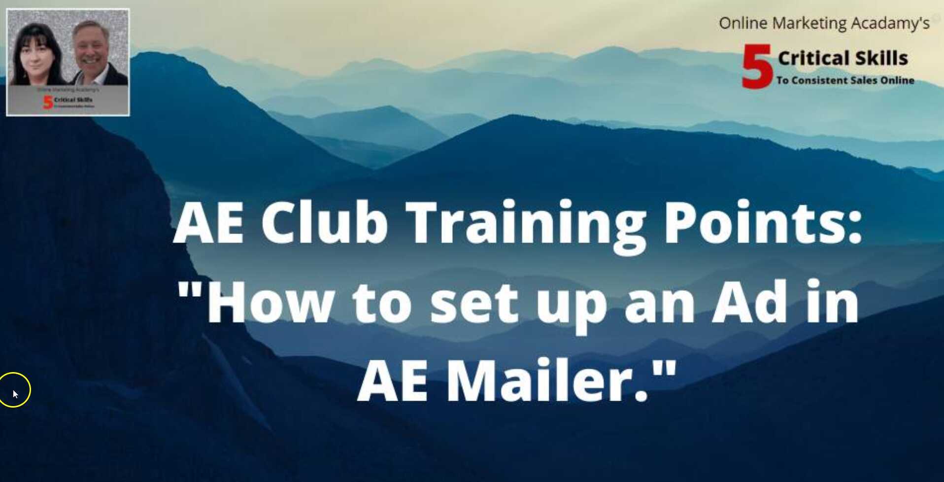 How to Set Up An Ad in AE Mailer