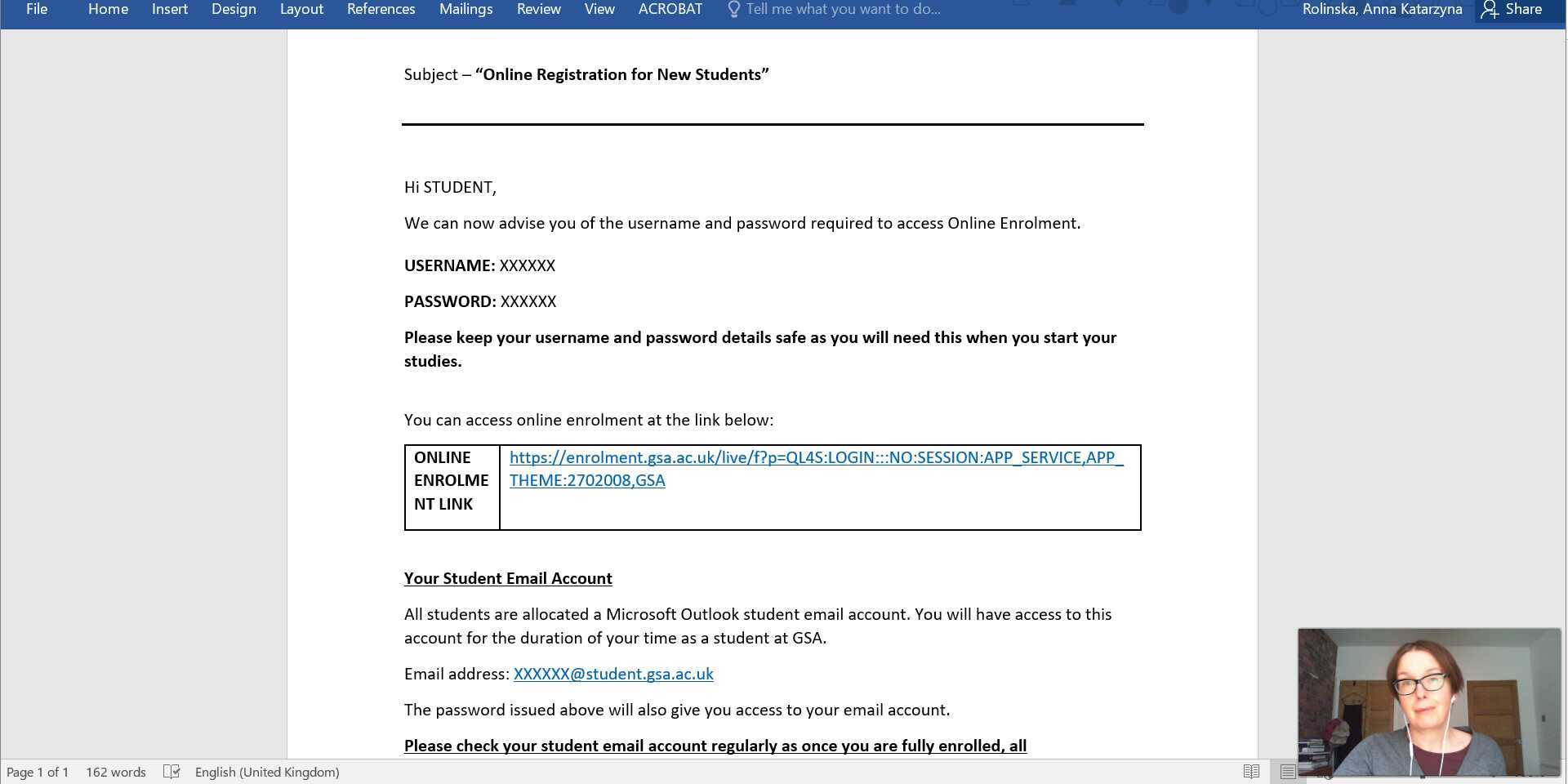 Logging into your GSA email account