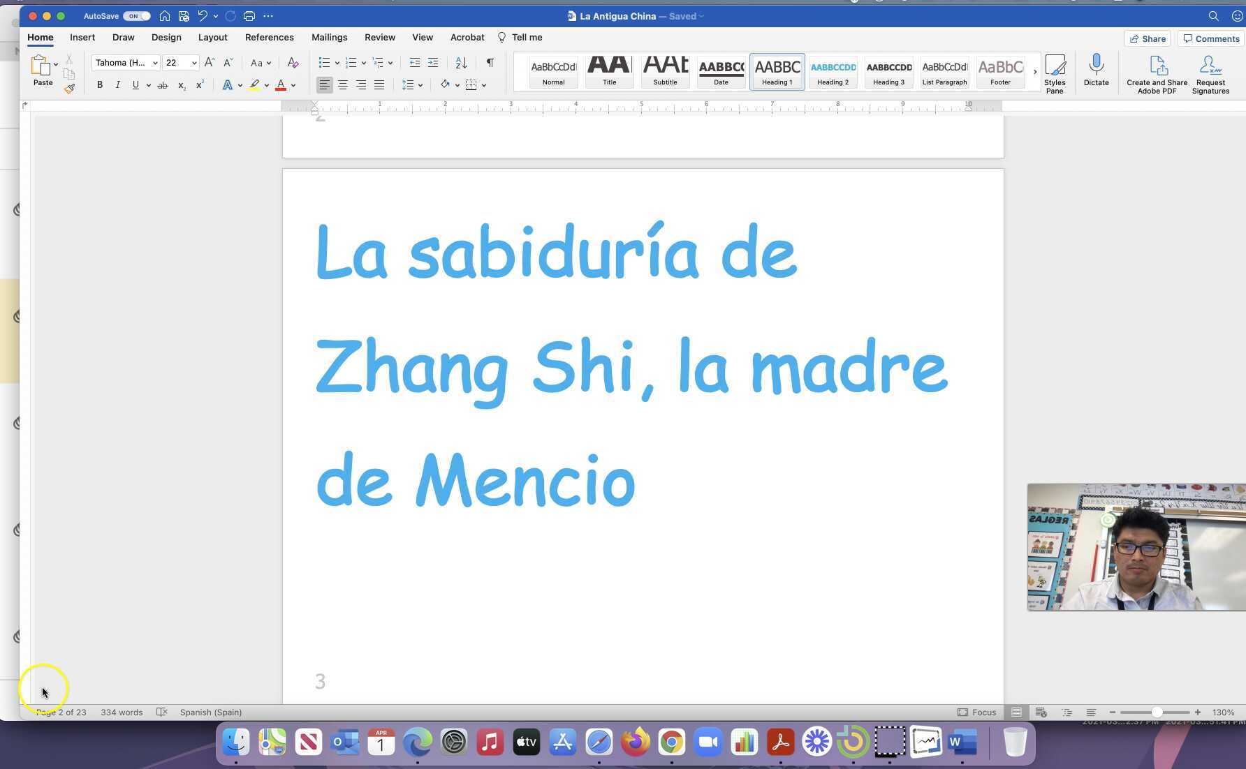La antigua China: La sabiduría de Zhang Shi, la madre de Mencio.