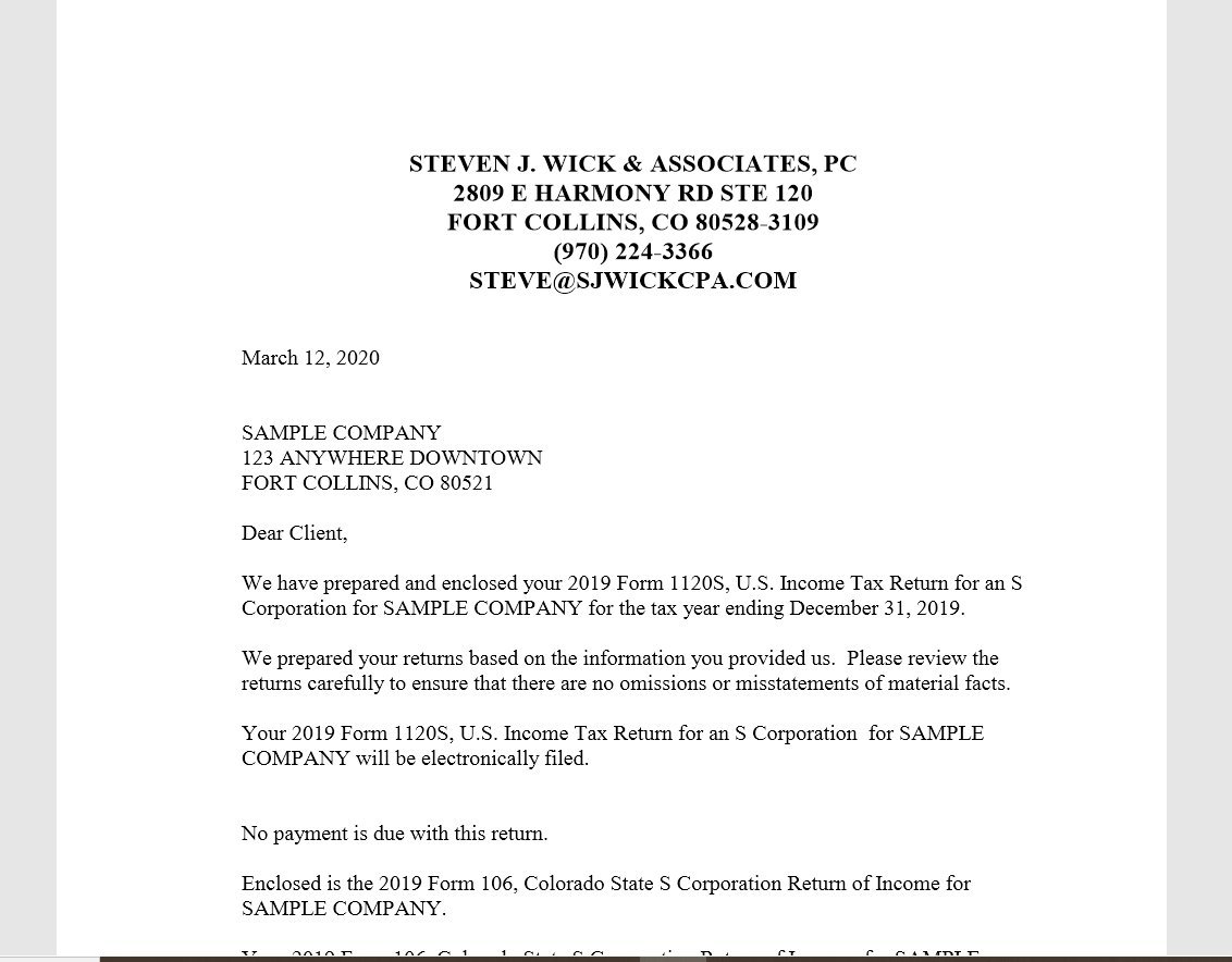 Business Tax - Sample file