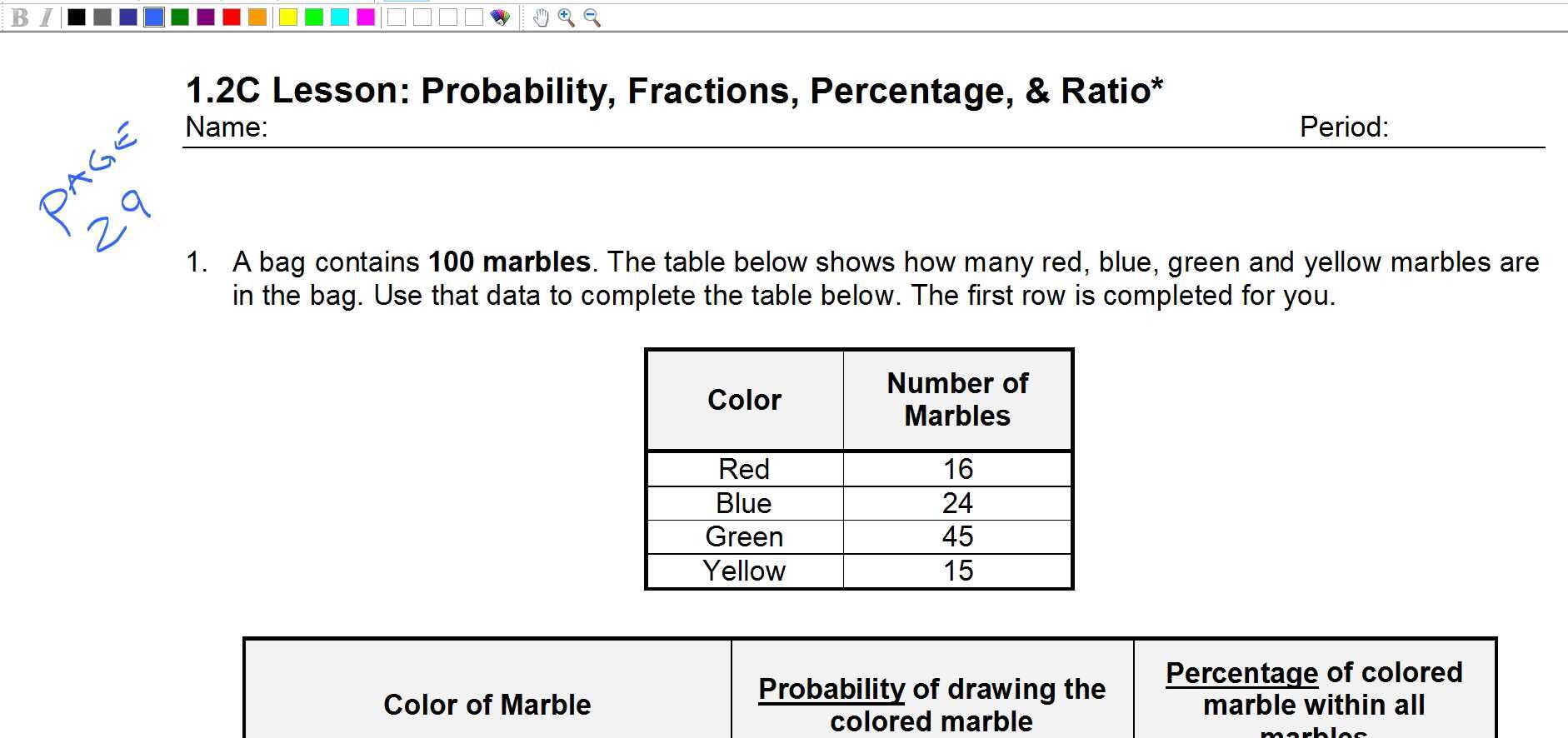 Math A Lesson 1.2C Part 1