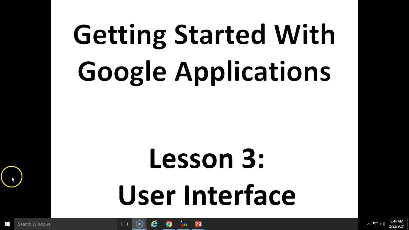 Lesson 3 User Interface