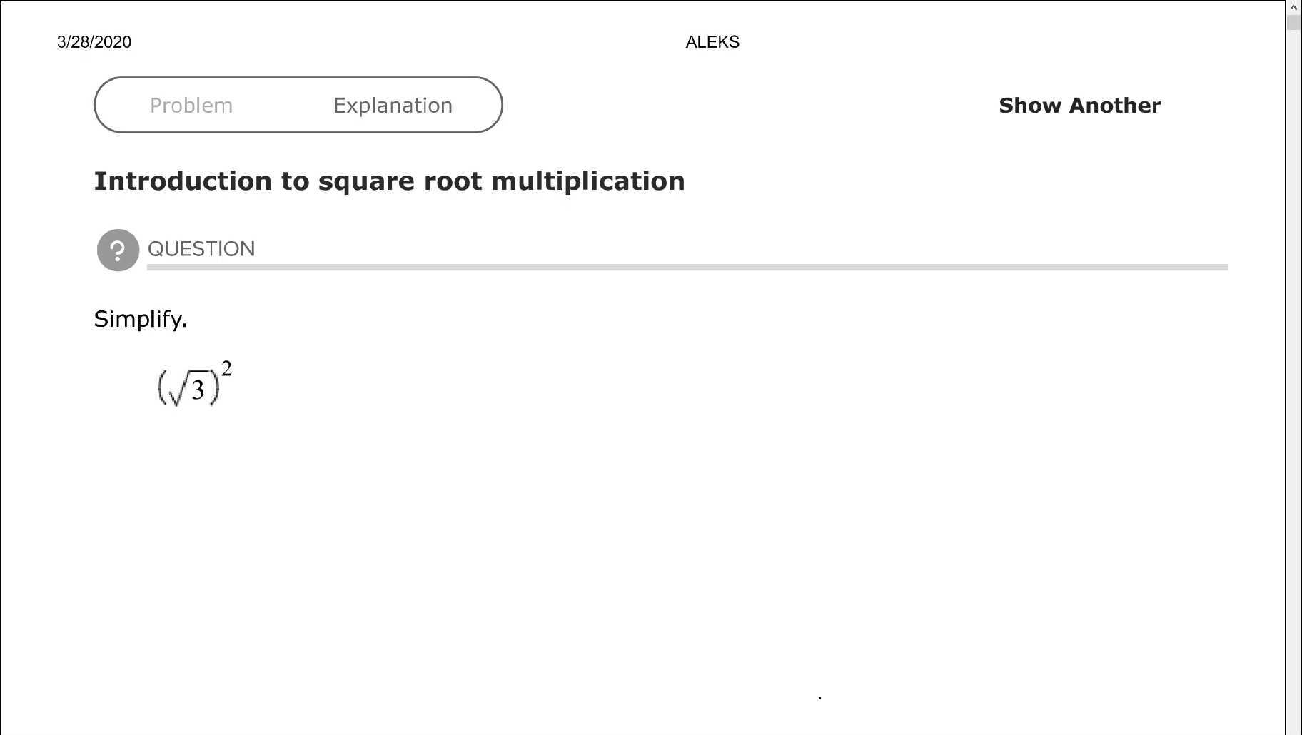 Introduction to square root multiplication