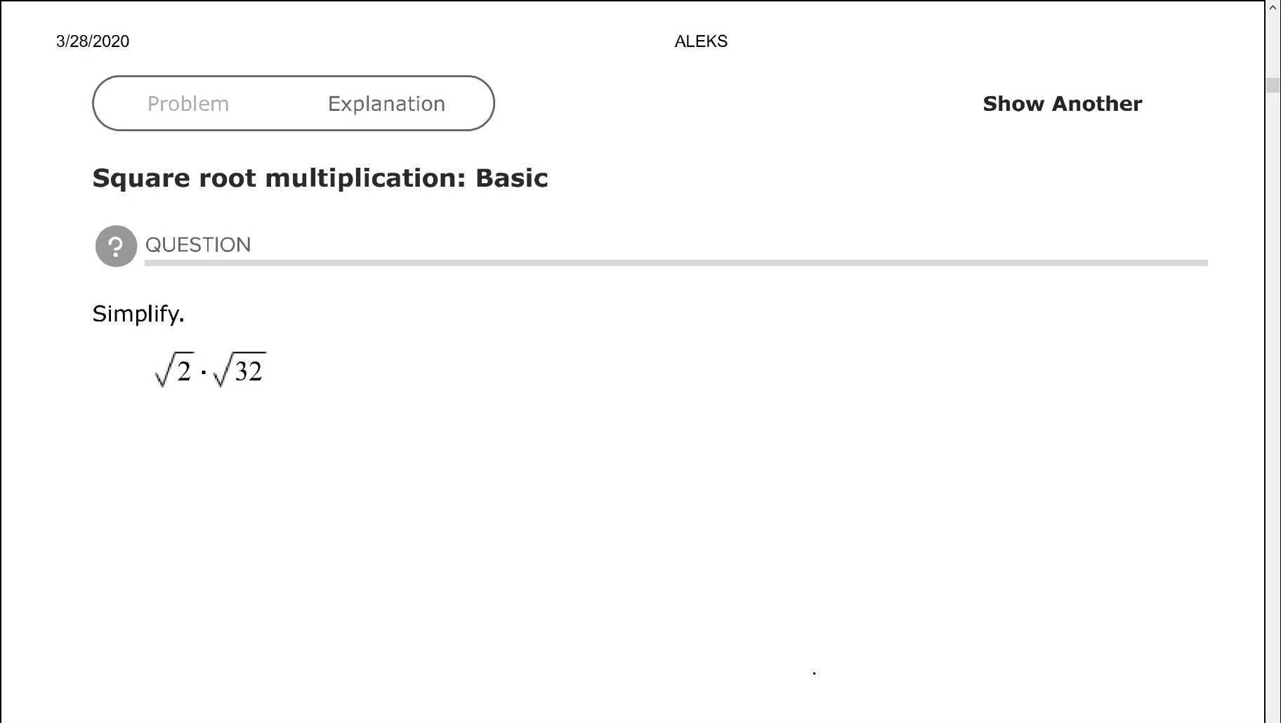 Square root multiplication _ Basic