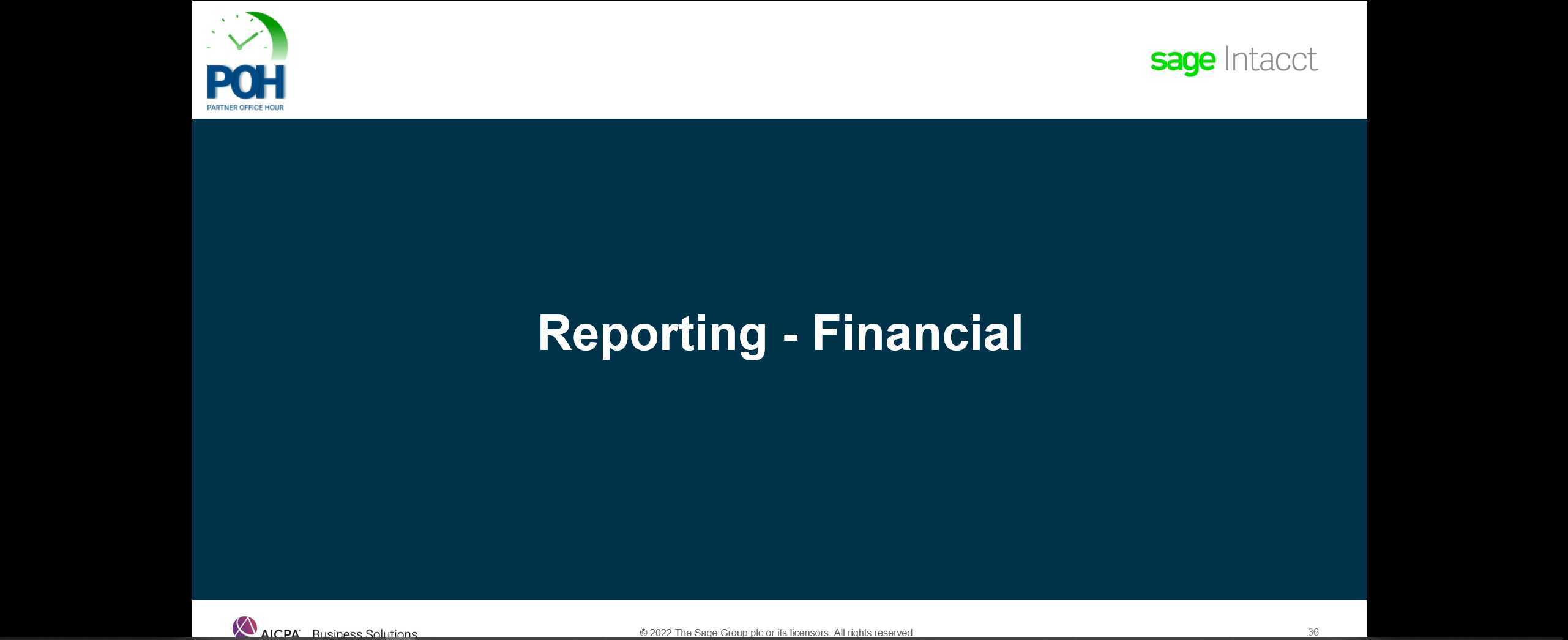 Financial Report Notations