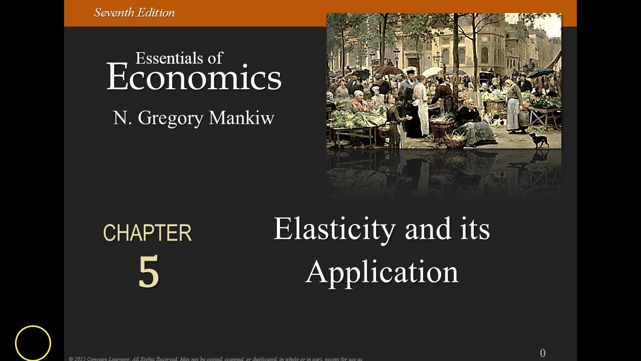 Chapter 5 - Elasticity (1/4)
