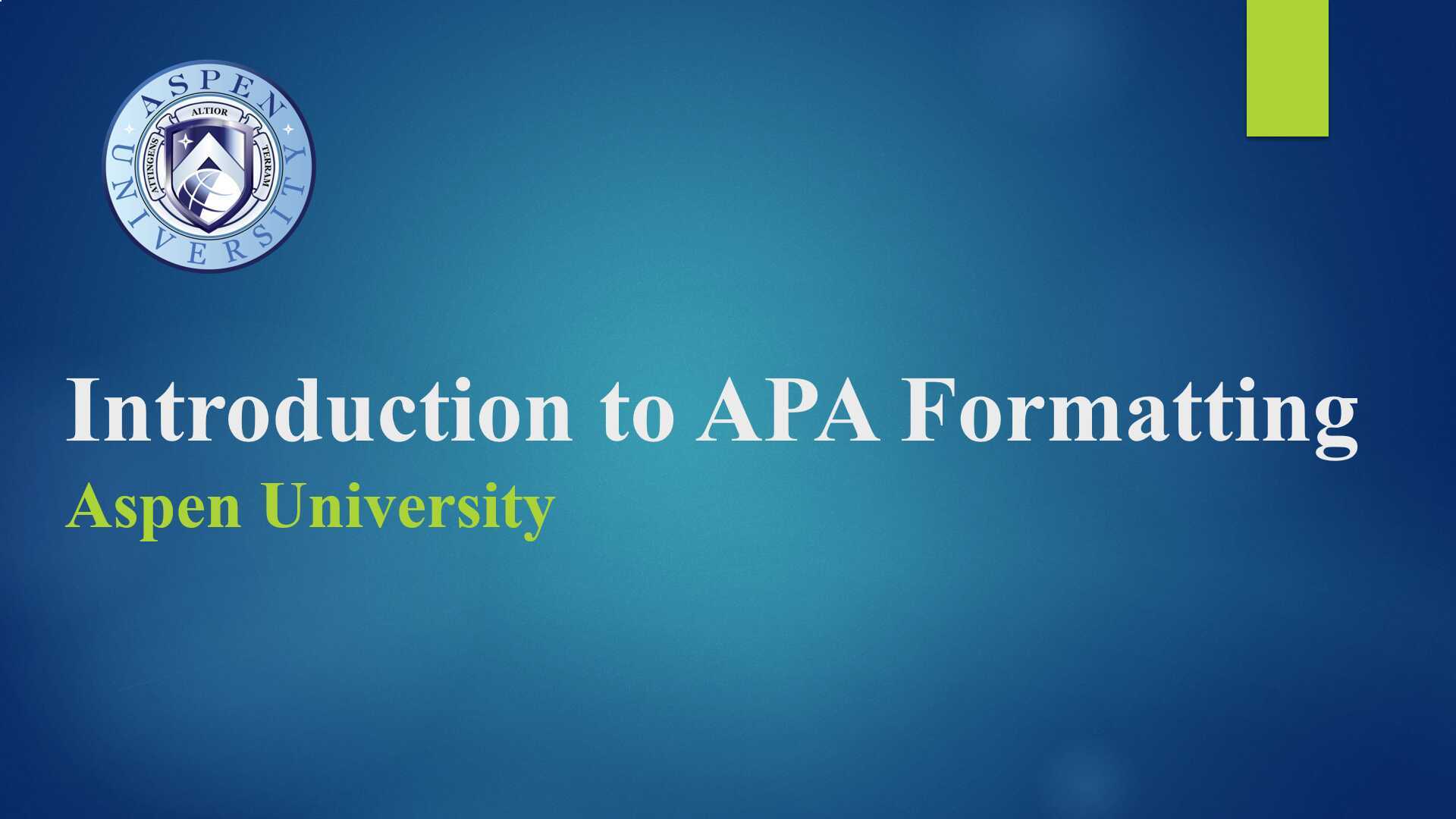 Introduction to APA Formatting-b