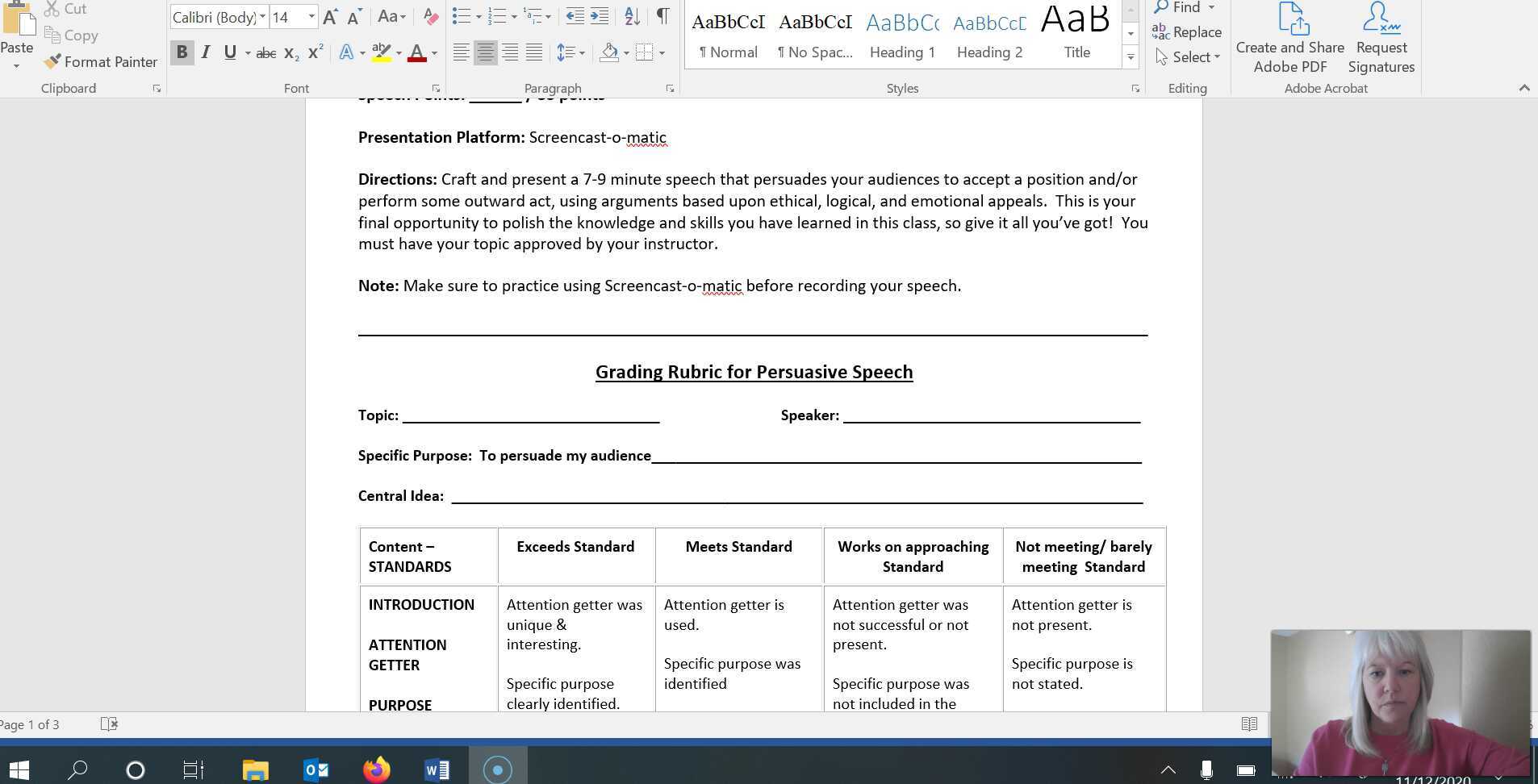"How To" Video for Persuasive Speech