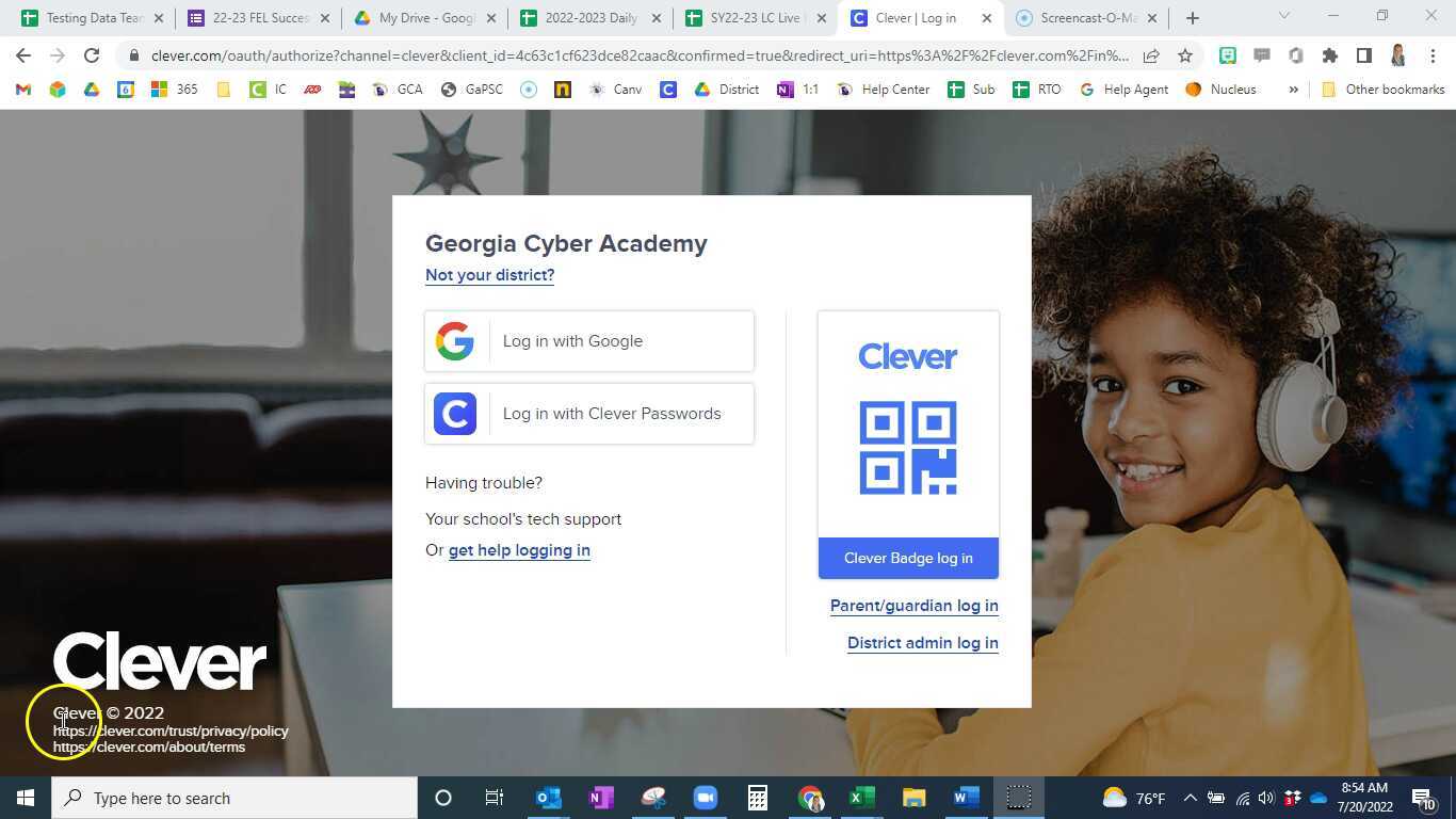 Clever- access portal user