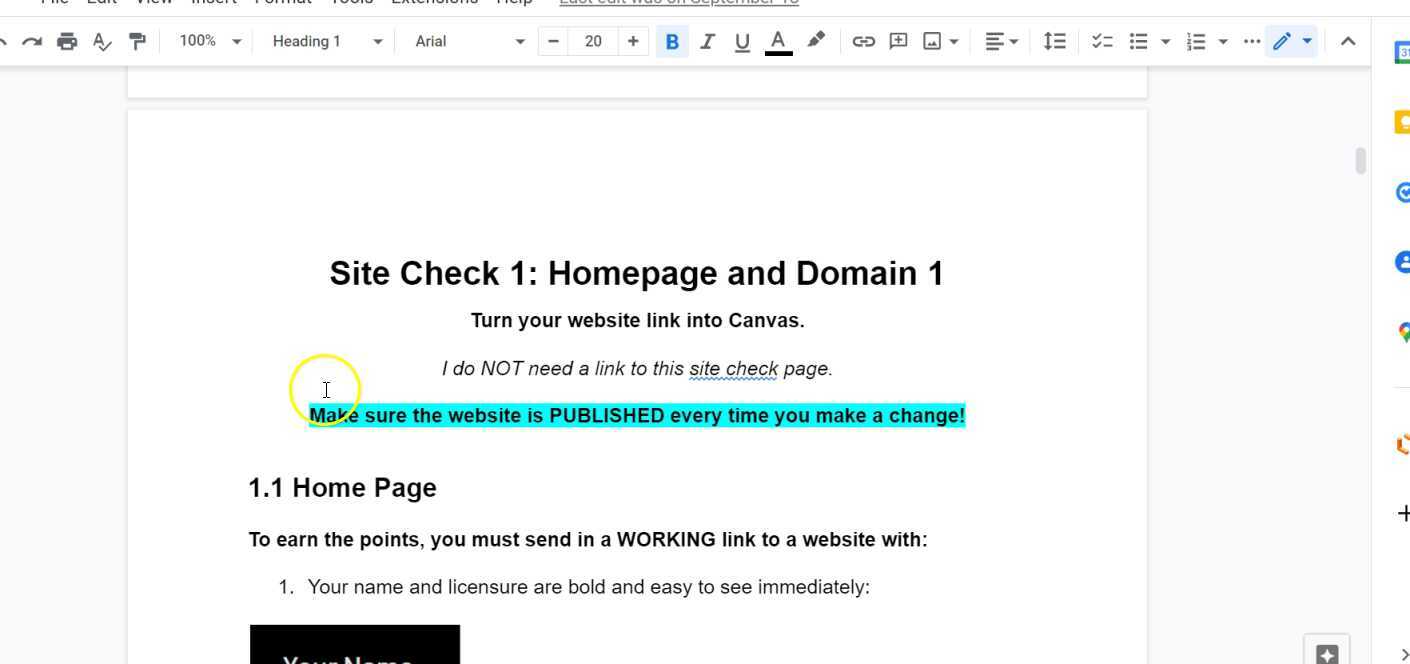 Kyra Collins Site check 1