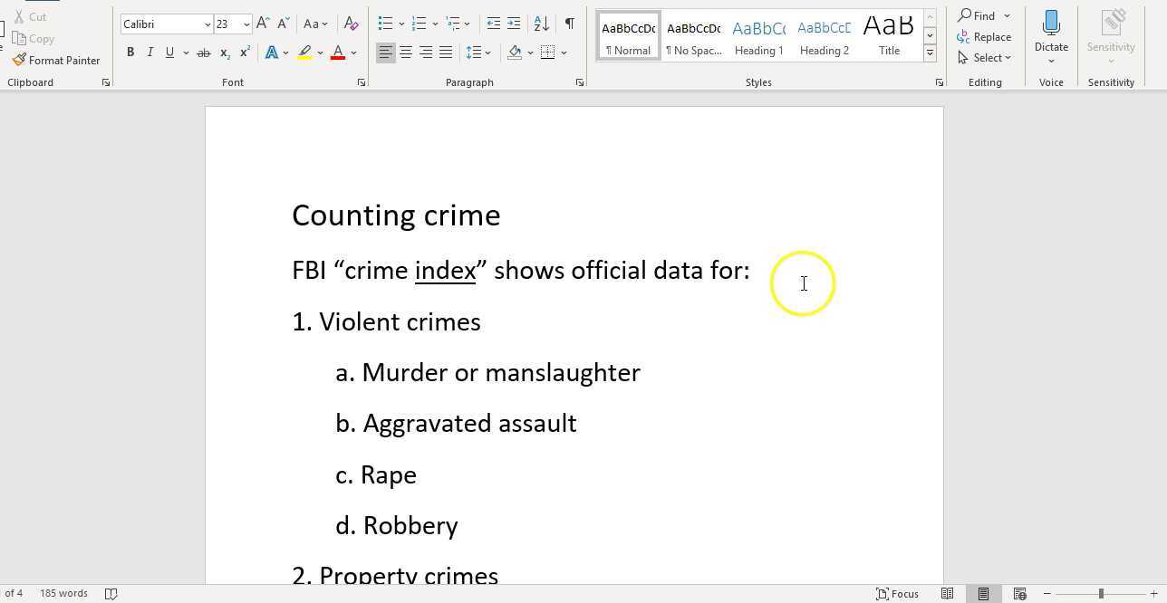 Criminology Measuring Crime 1