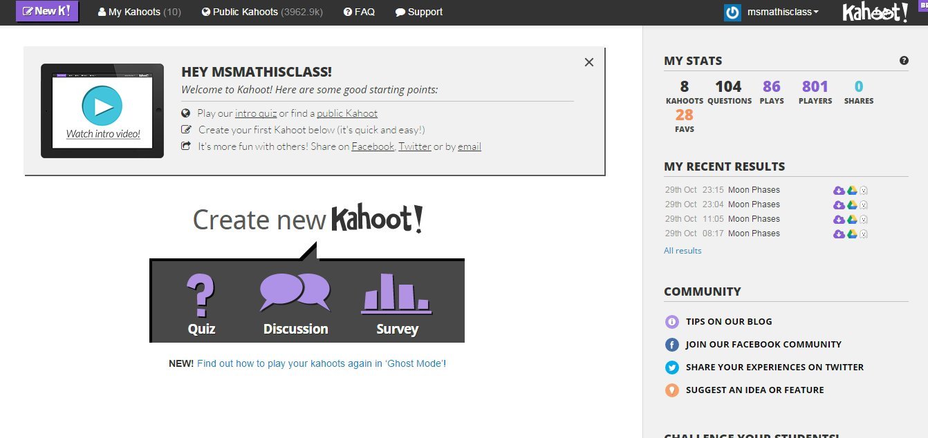 Assessment Tools: Kahoot!