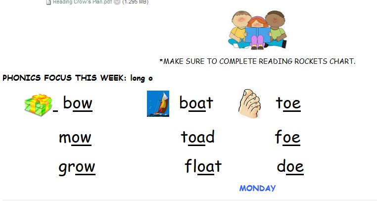 OA OE OW AND TWO LETTER VOWEL REVIEW