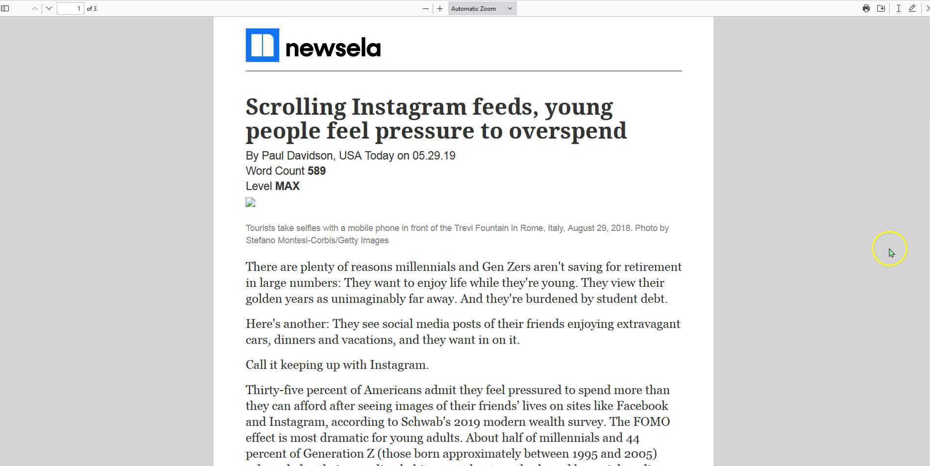 L7 newsela article