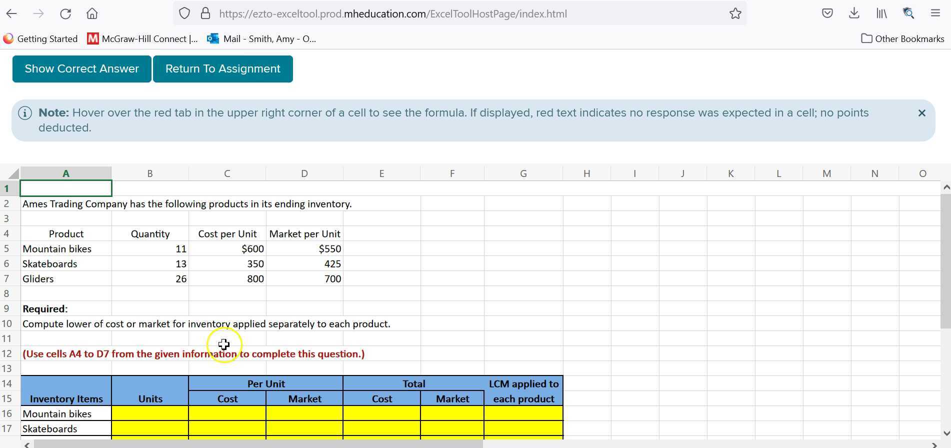 Accounting 101 Excel QS 5-23 explanation video Professor Smith