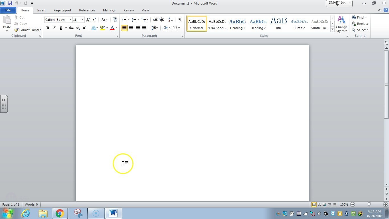 Changing the font face and size
