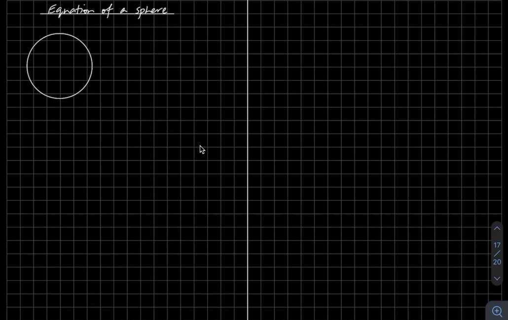 Equation of a sphere