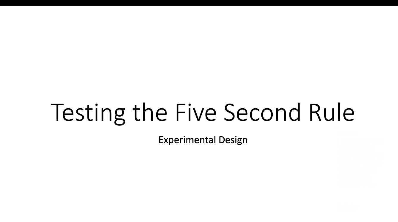 Testing The Five Second Rule