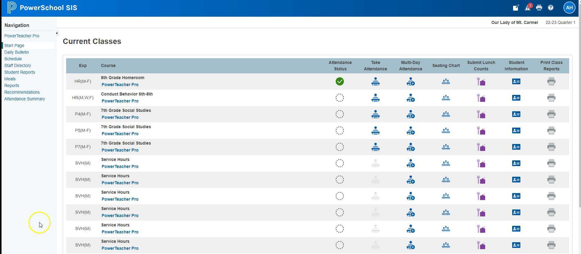 Marking Incomplete for Report Card