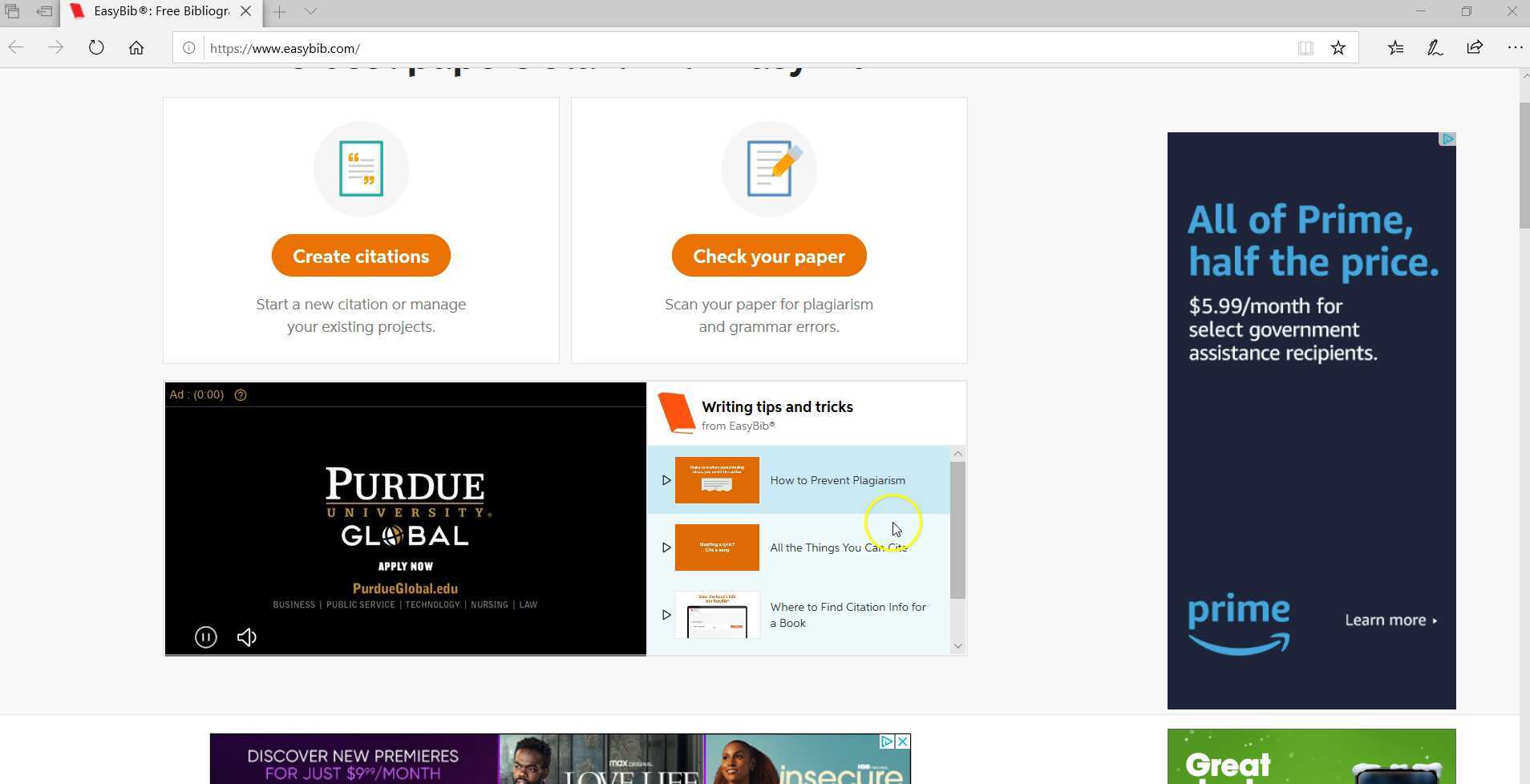 How to use Easybib.com