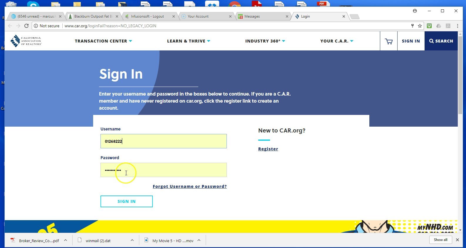 Winforms Login training