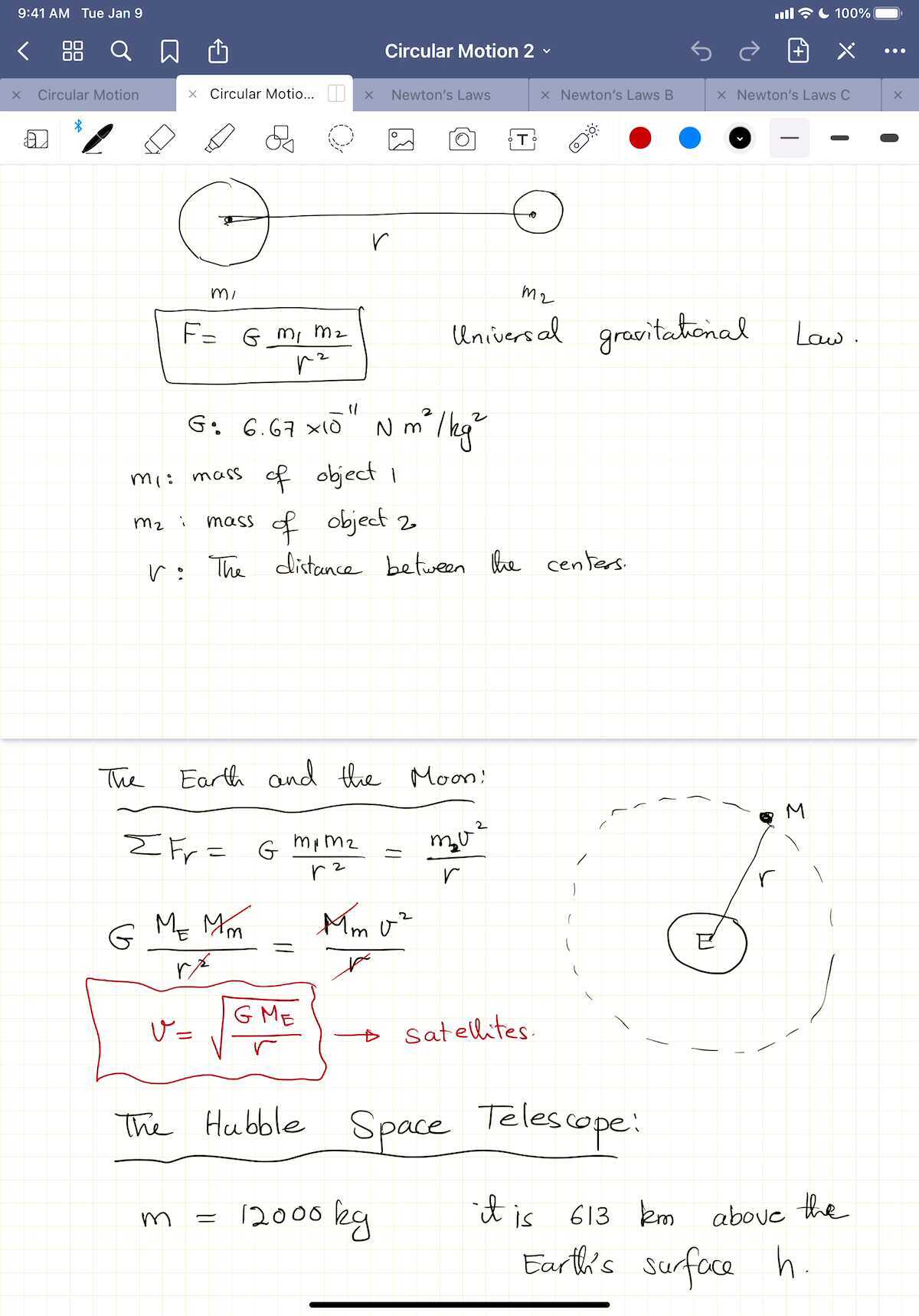 Circular Motion (Gravitational)