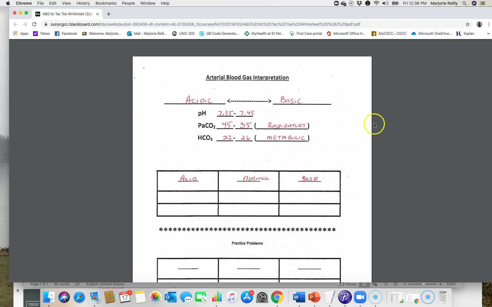 ABG Tic Tac Toe Worksheet Explained