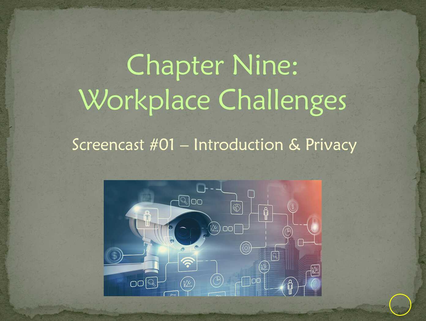 7070 Ch09 01st Screencast