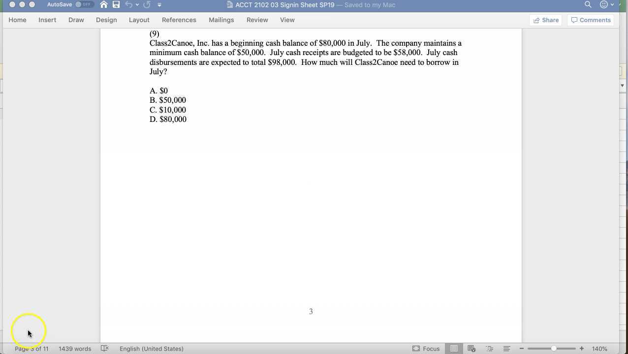 Chapter 9 Practice Problems part 2