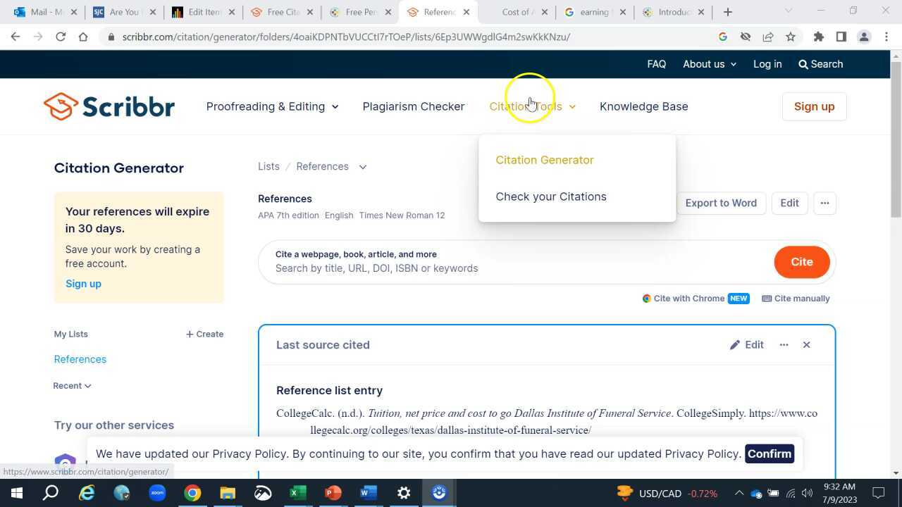 Using Citation Generator