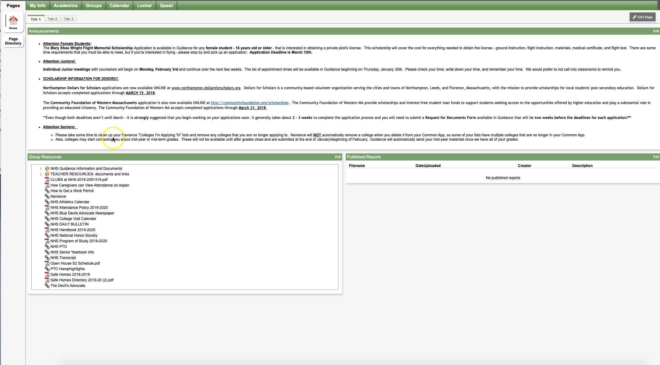 Checking your assignments/grade