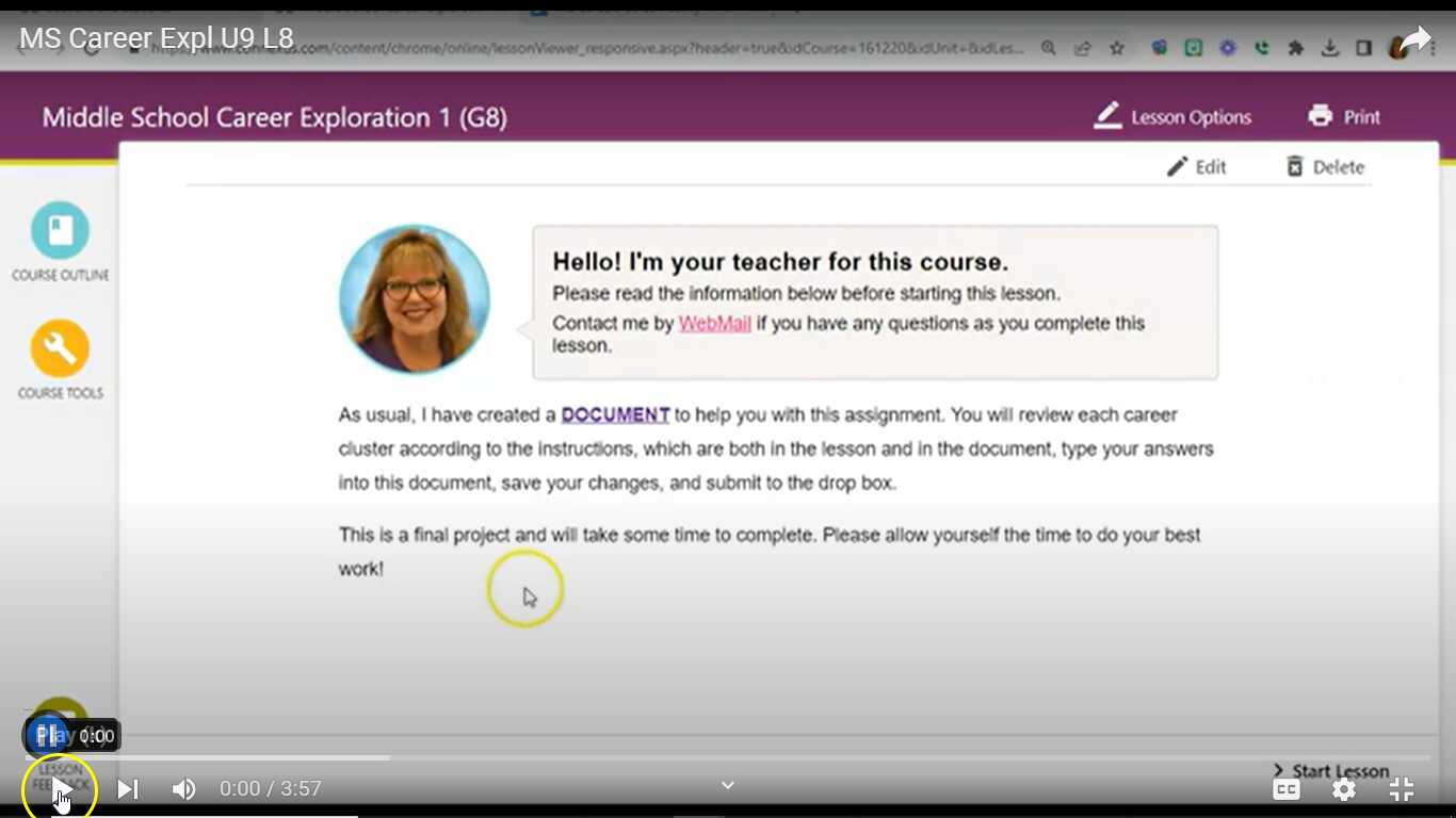 MS Career Exp: U9 L8