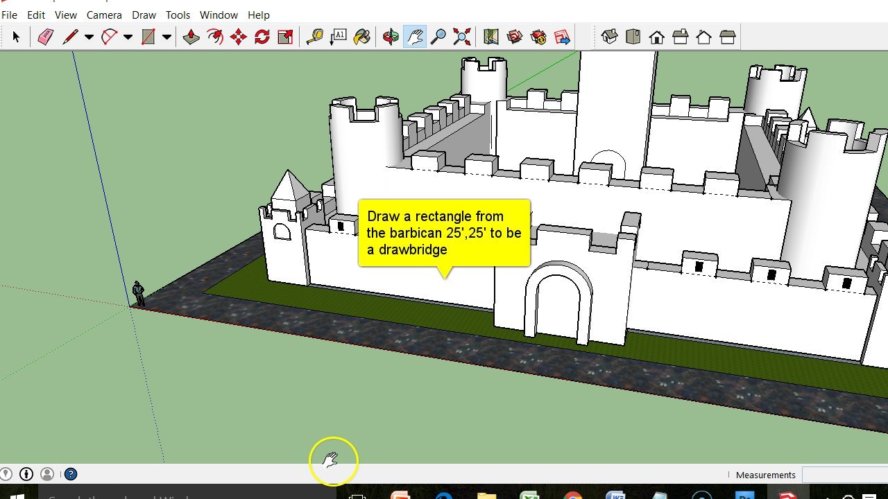 castle drawbridge, format with stone and wood