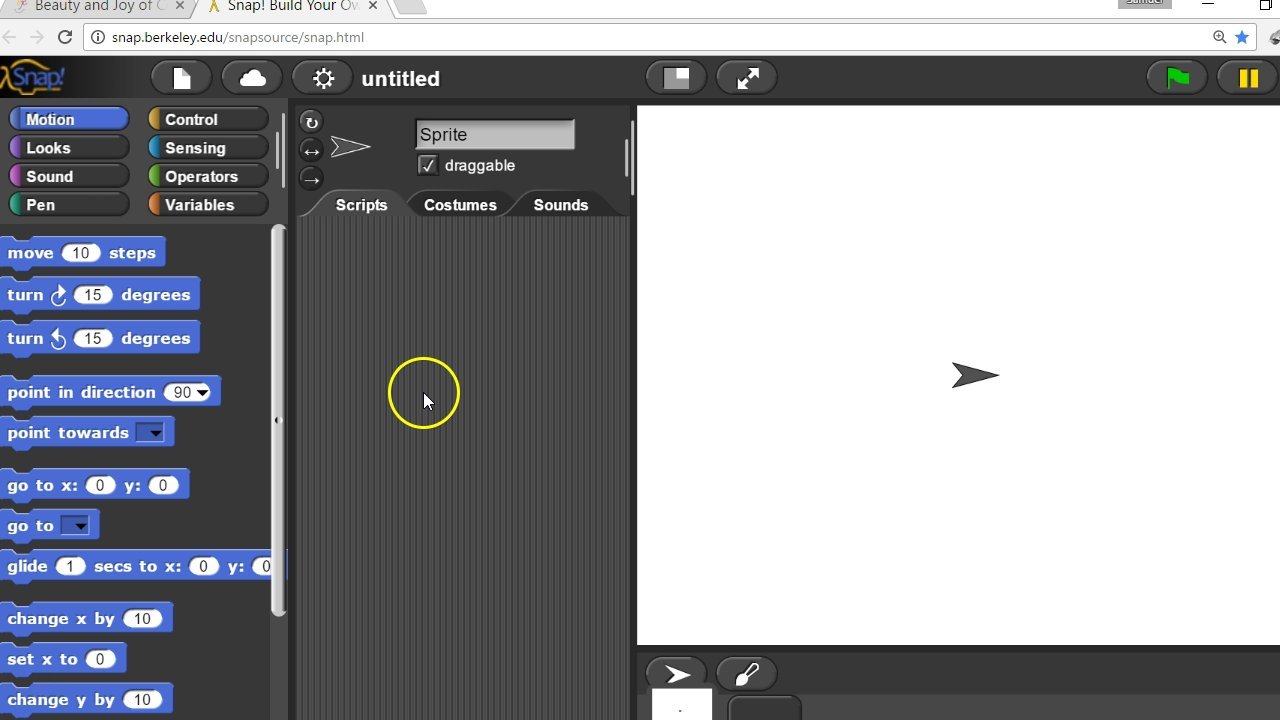 using for to draw multiple squares