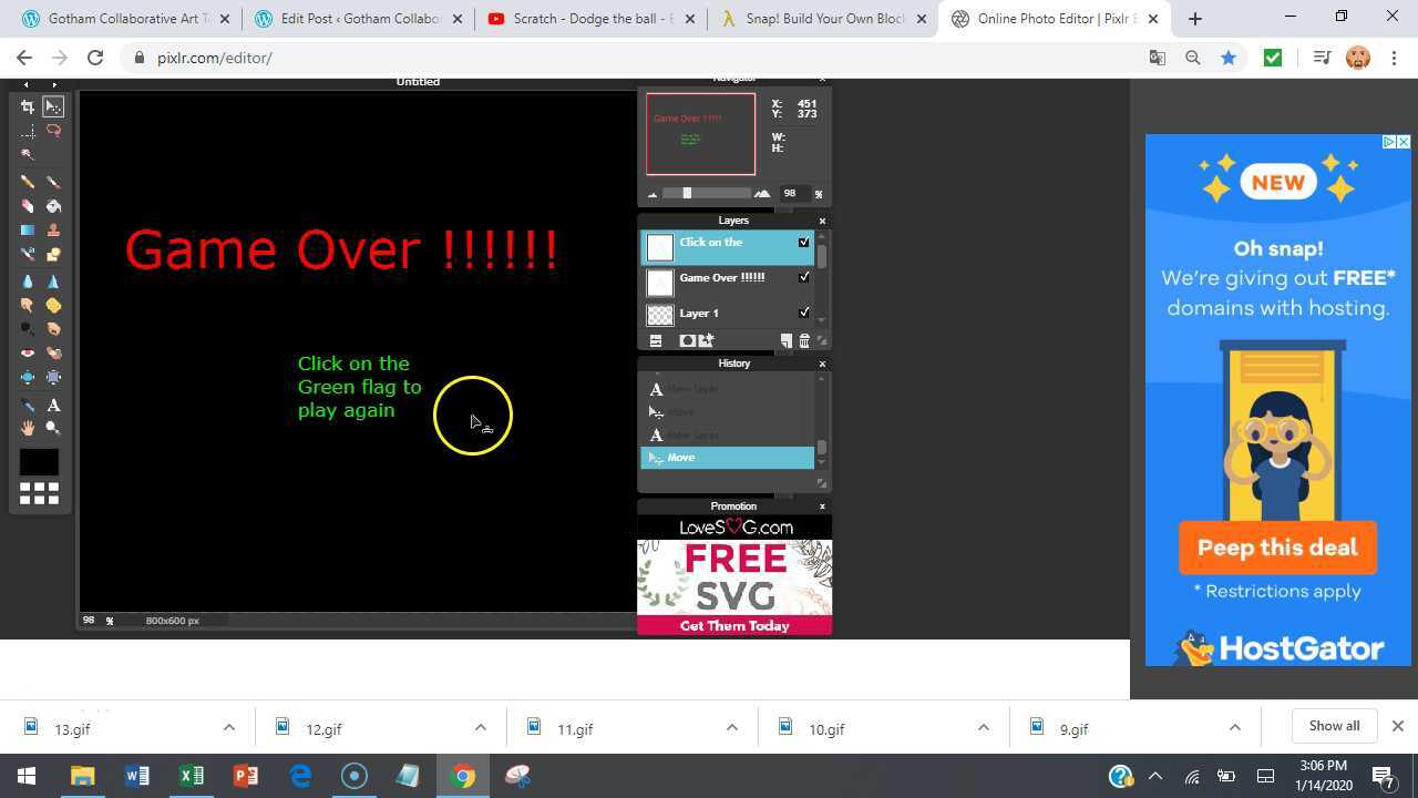 insert lose screen into snap file
