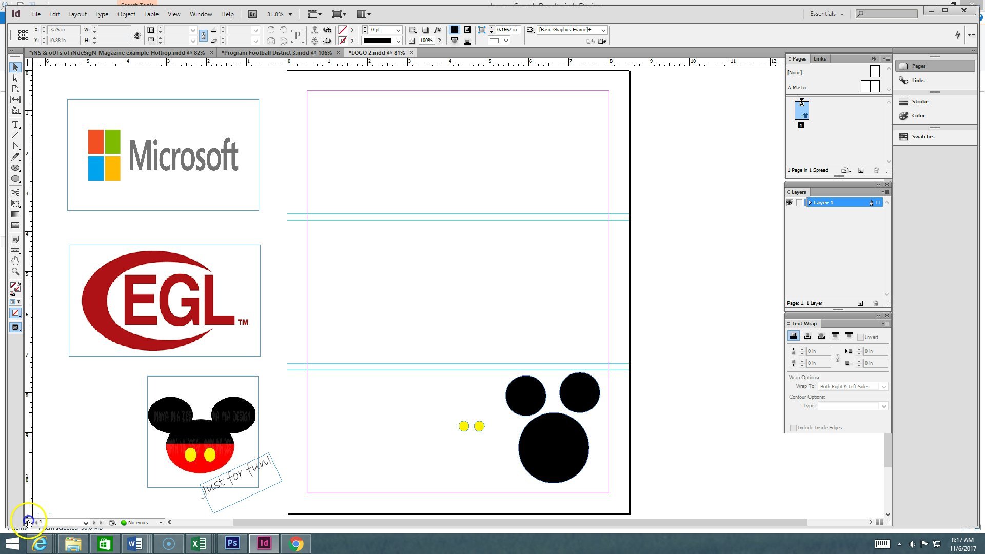 Mickey Mouse Logo-Scissor Tool