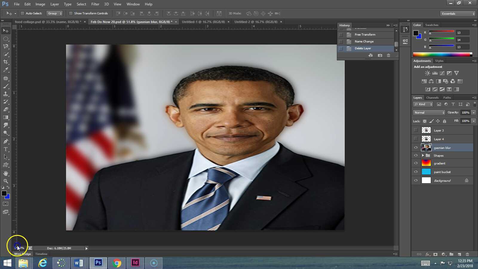 PS Filter Gallery Cut Out OBAMA