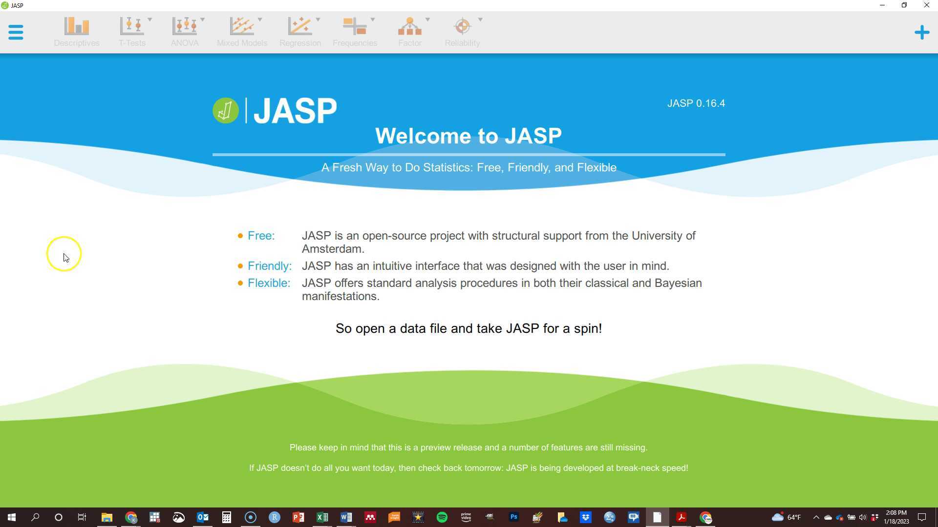 JASP Data Basics