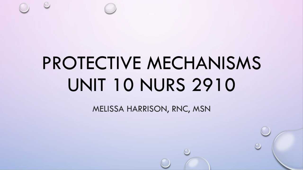 Protective Mechanisms #1