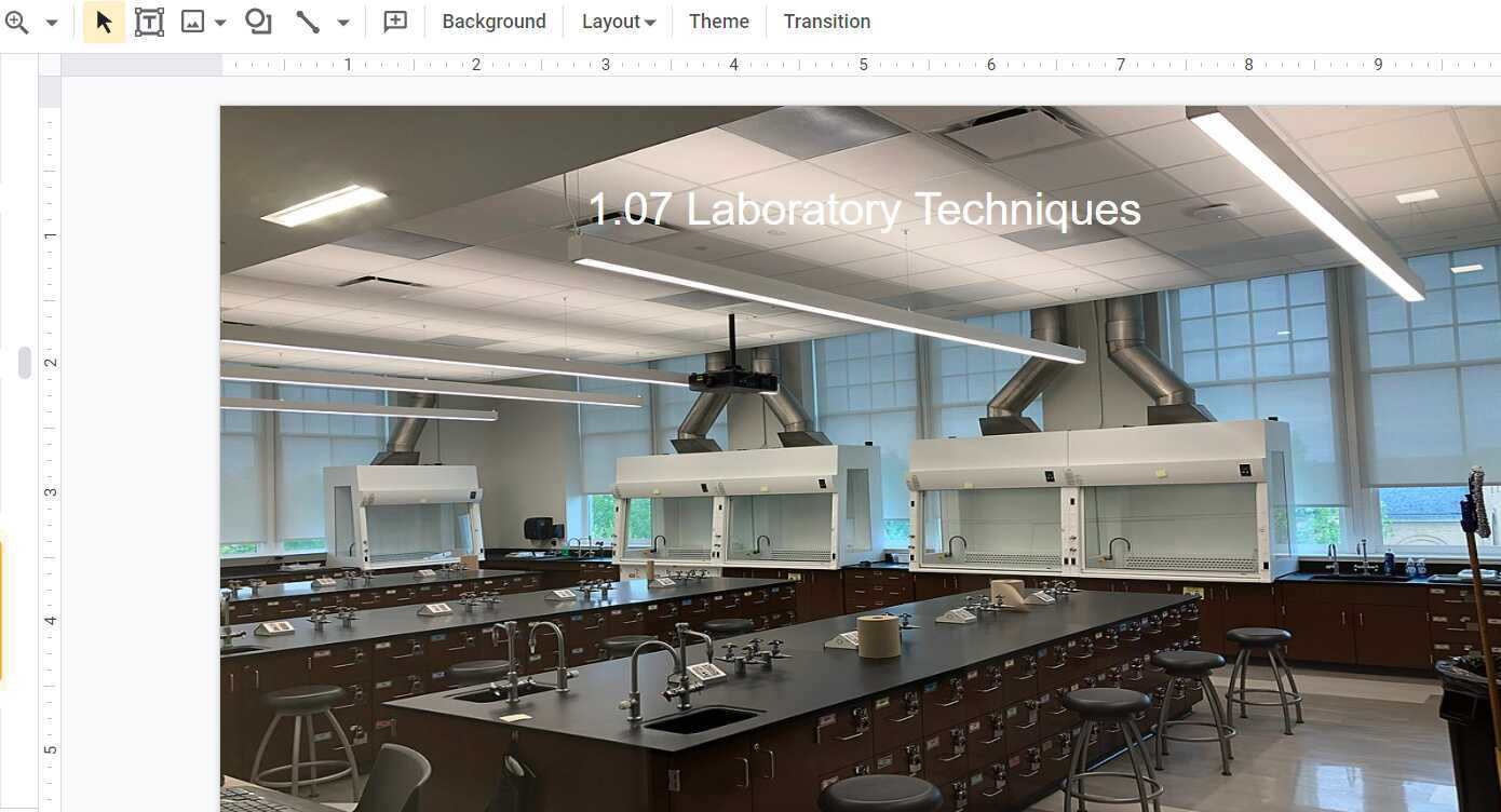 Chemistry 1.07 lab techniques & lab review