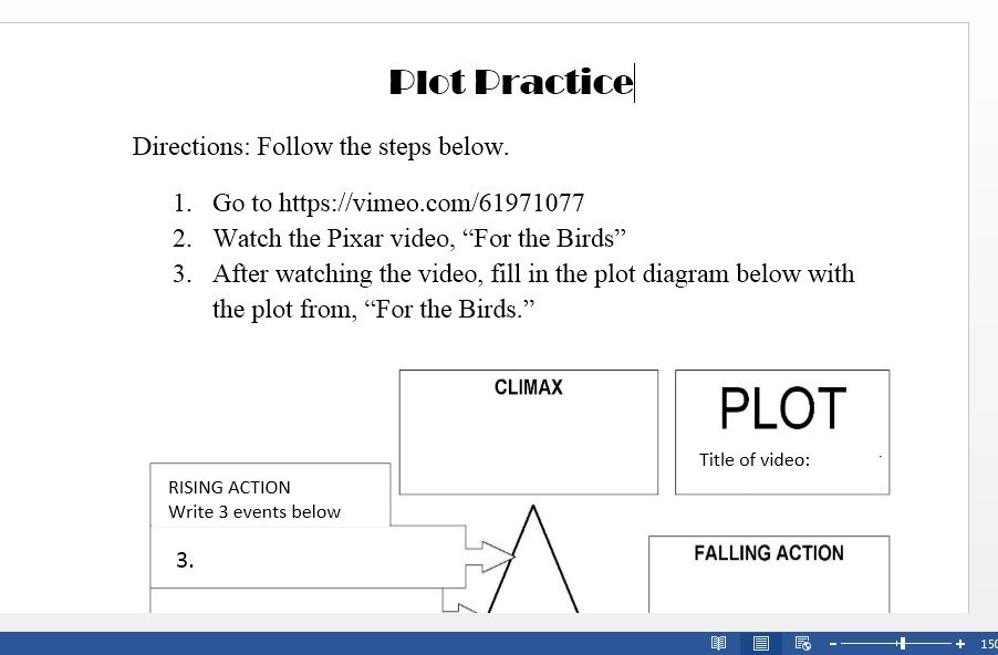 Plot Practice - Directions