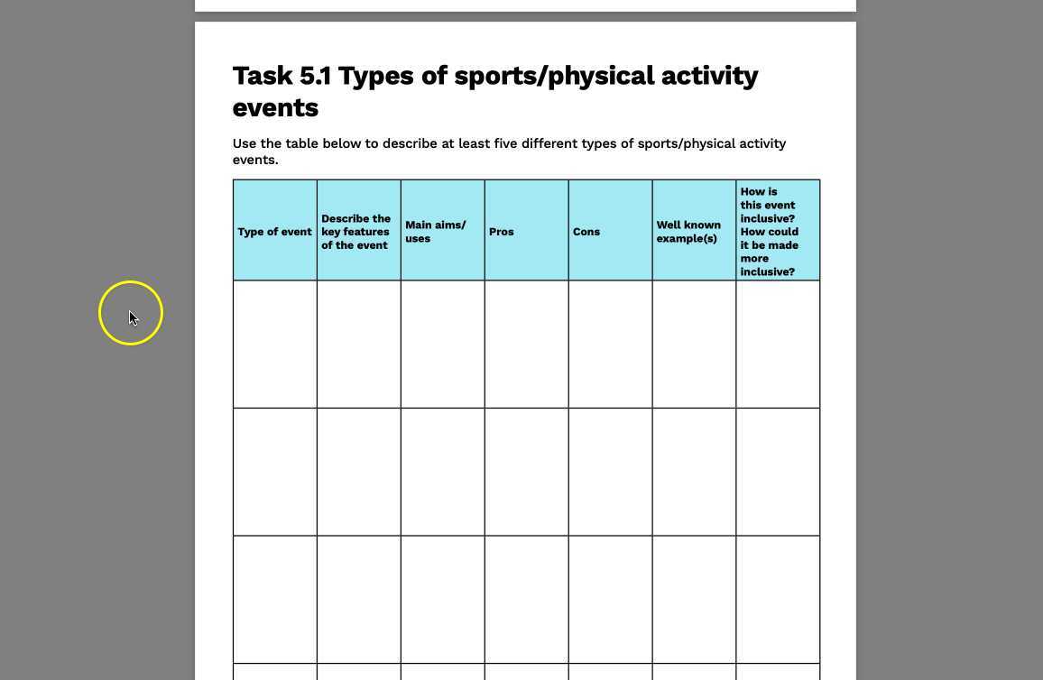 Sports Leaders Unit 5