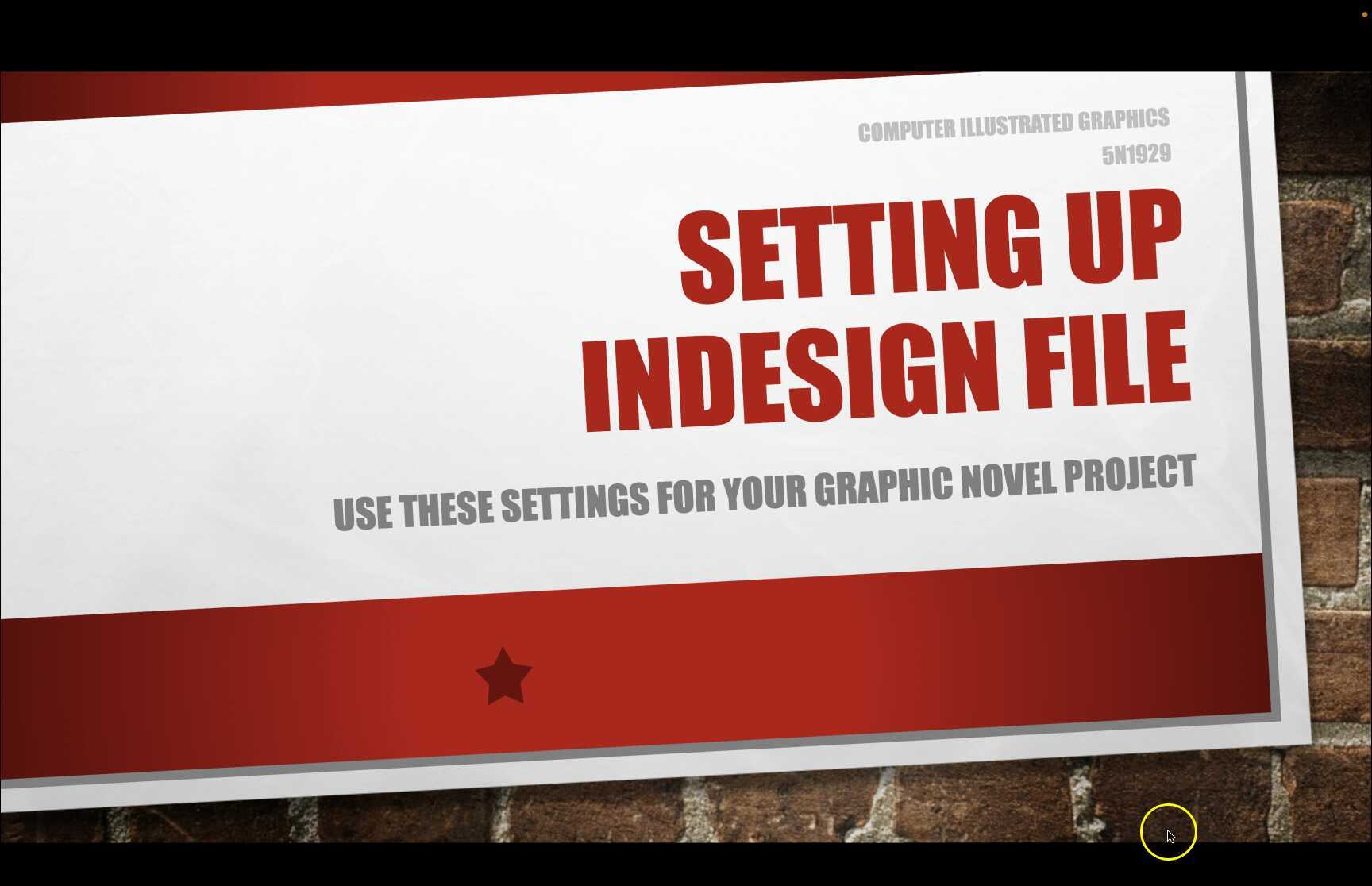 GN: Set-up InDesign File