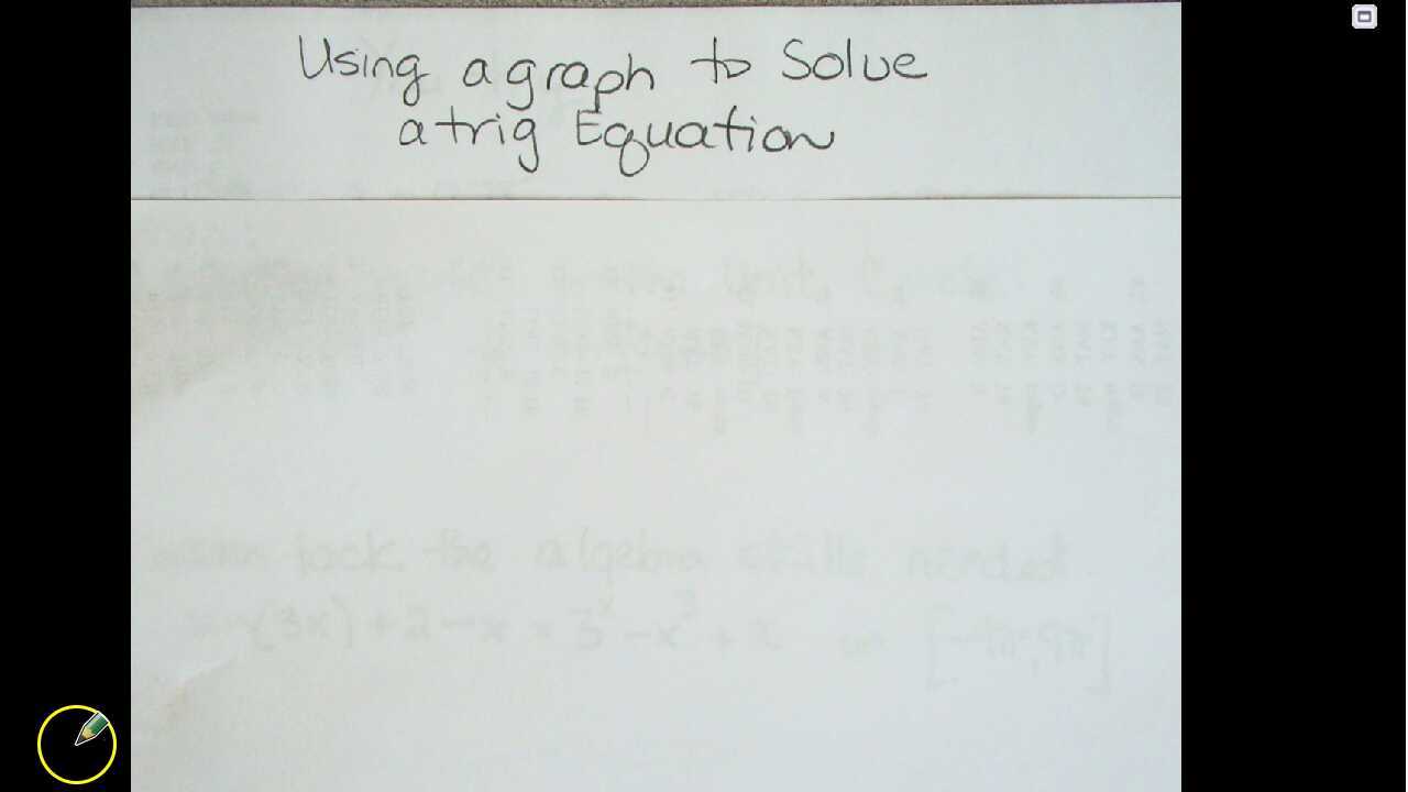 Solve Trig Equations - Using DESMOS